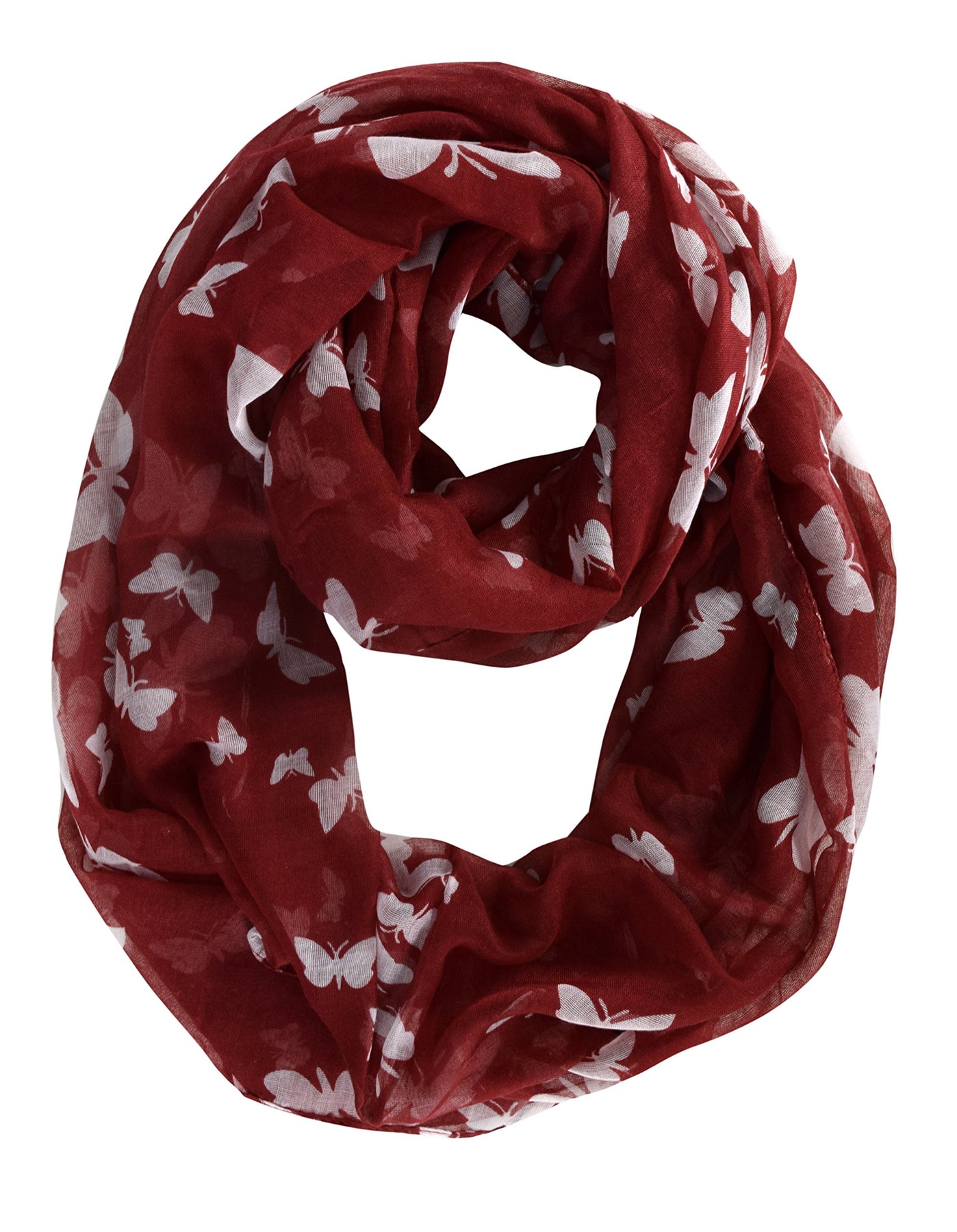 Womens Cute Butterfly Sheer Flowy Lightweight Long Scarf Shawl – Peach ...